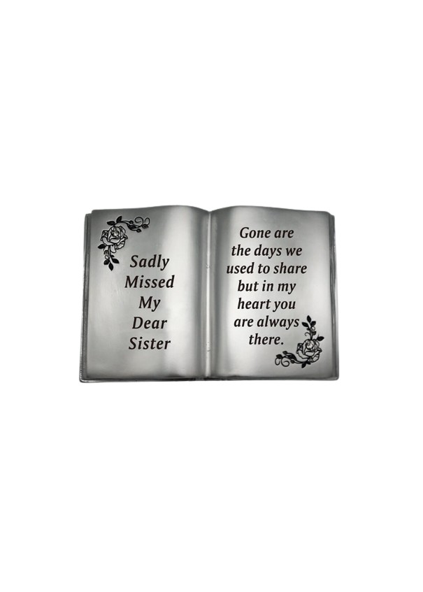 Silver rose book memorial